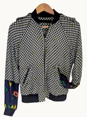 L.A.M.B. | Jackets & Coats | Lamb Y2k Houndstooth Bomber Jacket Gwen ...